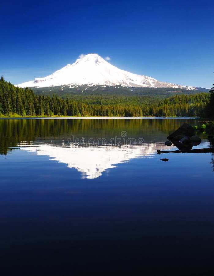 Mt. Hood reflection stock photo. Image of slope, isolation - 2552186