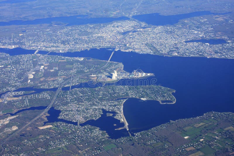 Mount Hope Bay stock photo. Image of fall, coast, airplane - 48004970