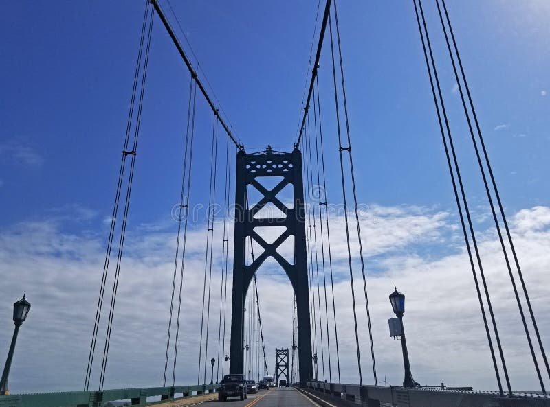 Mount Hope Bridge in Bristol, Rhode Island -01 Stock Image - Image of ...