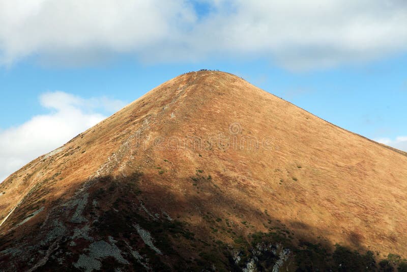 Mount Hoverla or Goverla, Highest Ukraine Carpathian Mountains Stock ...