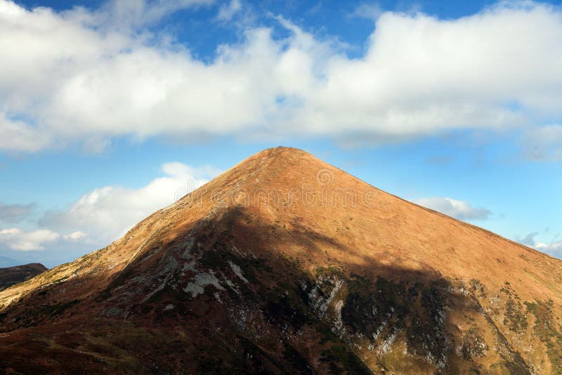 Mount Hoverla or Goverla, Ukraine Carpathian Mountains Stock Photo ...