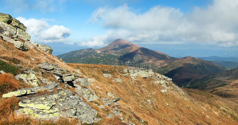 Mount Hoverla or Goverla, Ukraine Carpathian Mountains Stock Image - Image of mount, carpathian ...