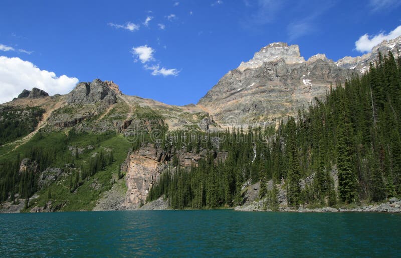 Mount Huber at Lake O Hara stock image. Image of scenic - 12238019