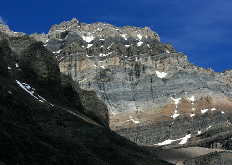 Mount Huber Shadow stock photo. Image of park, mountains - 12238080