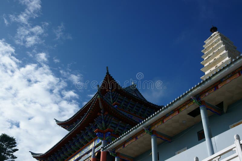 Mount Jizu stock image. Image of sunset, dali, pagoda - 25957843