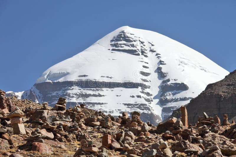 Mount Kailash santamente foto de stock. Imagem de branco - 27047306