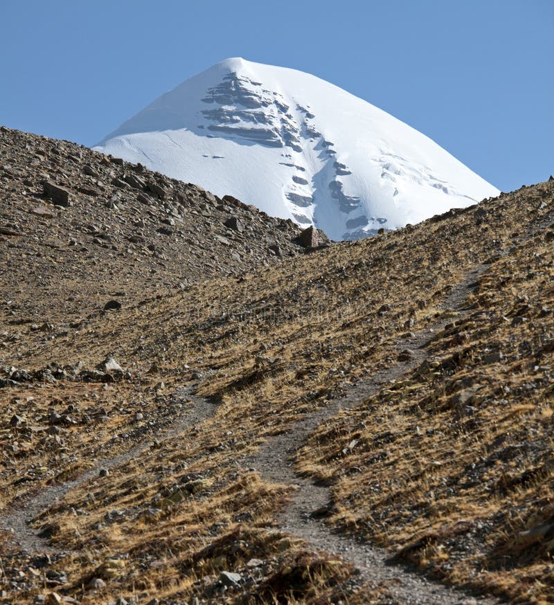 Mount Kailash Santamente Em Tibet Imagem de Stock - Imagem de fuga ...