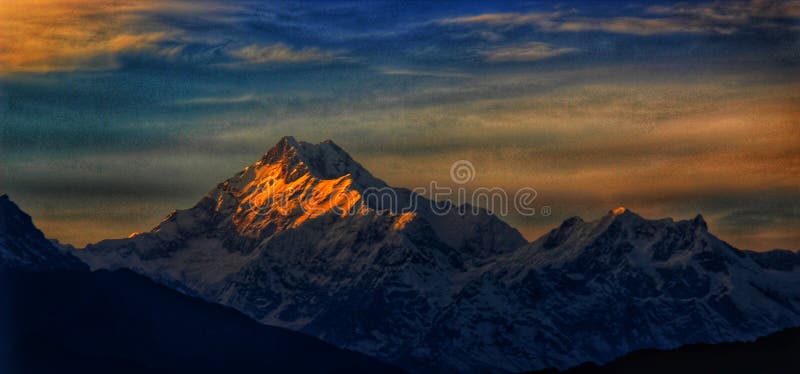 Mount Kanchenjunga stock photo. Image of scenery, height - 30080022