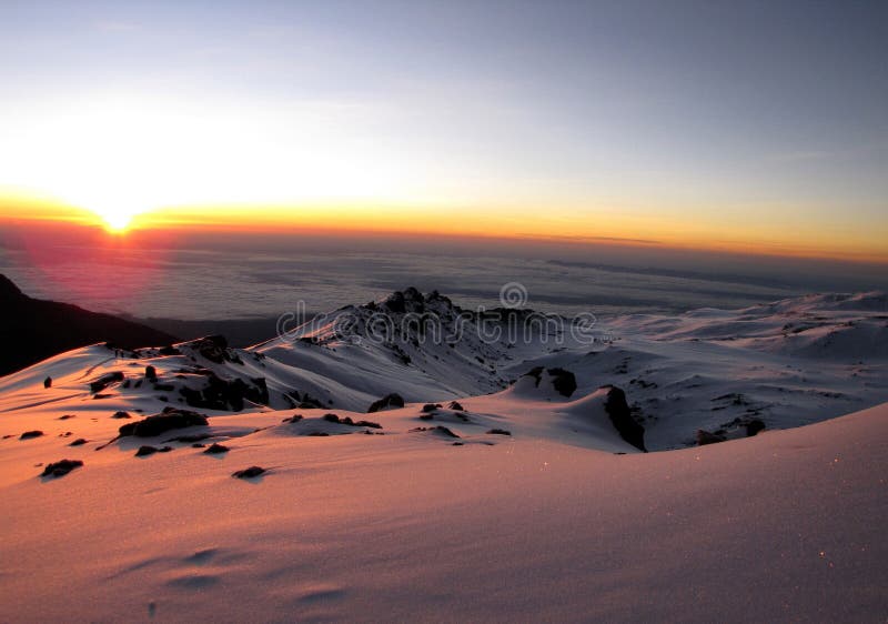 Mount Kilimanjaro - the Highest Mountain in Tanzania and Africa Stock ...