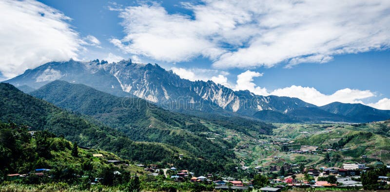 Mount Kinabalu Seen from Kundasang Stock Photo - Image of malaysia ...