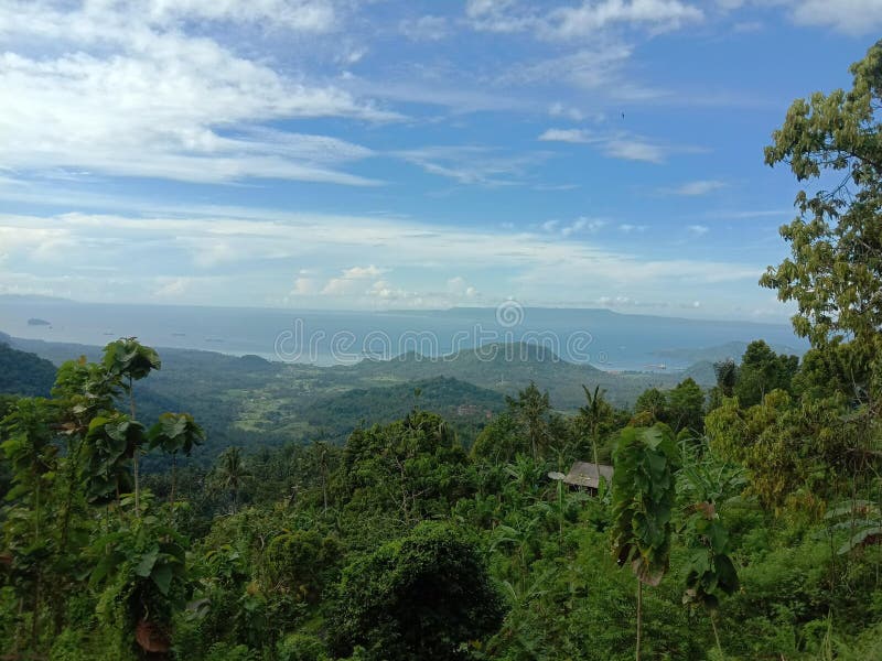 Mount Lake View the Natural in Bukit Putung Karangasem Bali Stock Image ...