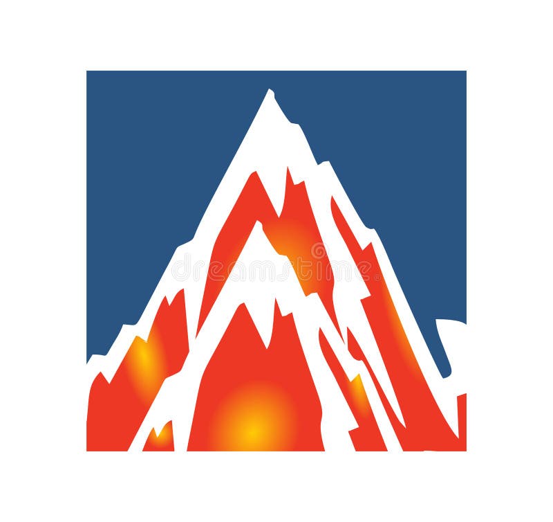 Mount Lava Volcano Vector Icon Stock Vector - Illustration of geology ...