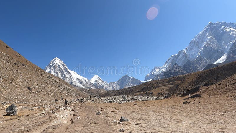 Mount Lhotse trek. stock footage. Video of himalaya - 240515098