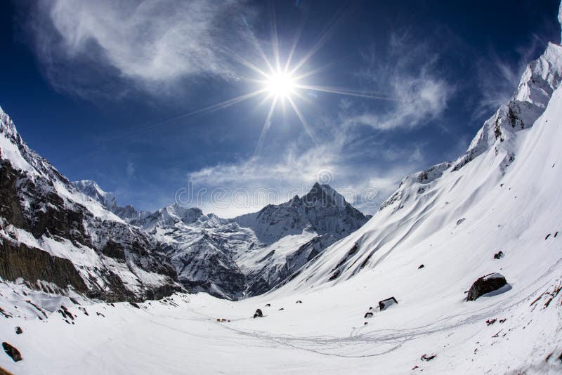 Machhapuchchhre Fish Tail Mountain Stock Image - Image of machhapuchhre ...