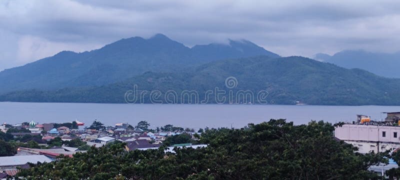 Mount Maitara and Tidore Indonesia Stock Photo - Image of tidore ...