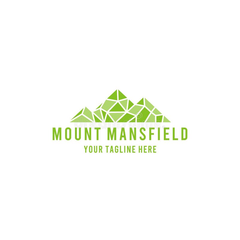 Mount Mansfield Logo Geometric Premium Vector Stock Illustration ...