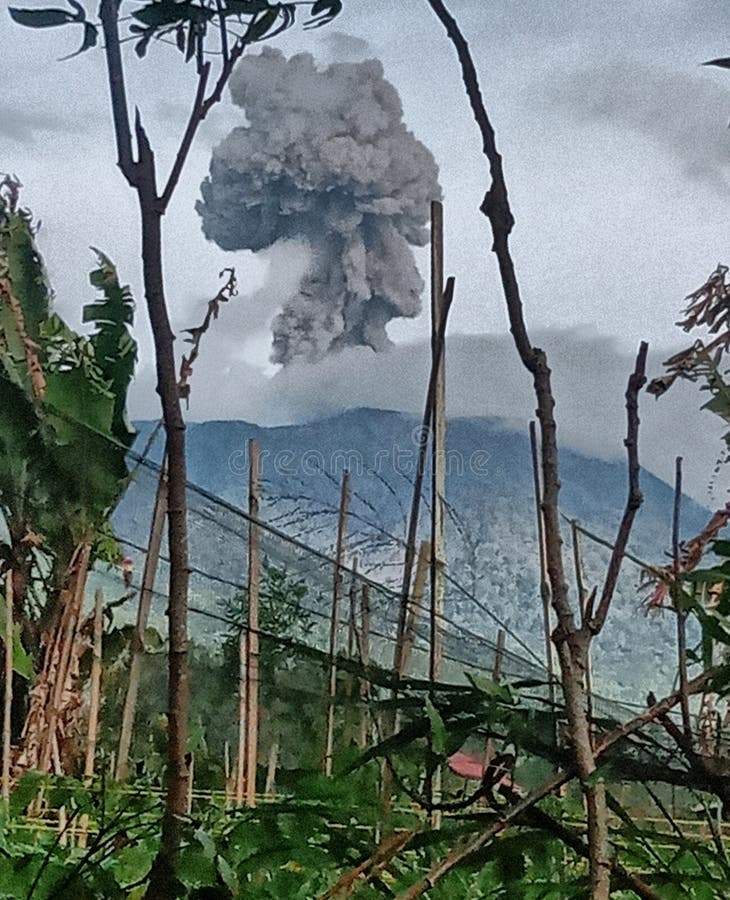 Mount Marapi stock image. Image of grass, nature, eruption - 337108989