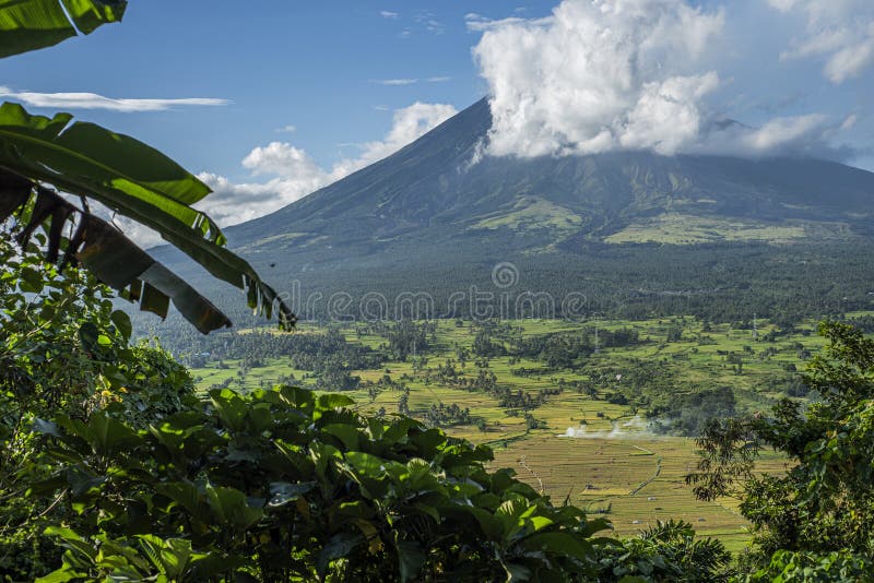 Mount Mayon Volcano in the Philippines Stock Image - Image of mount ...