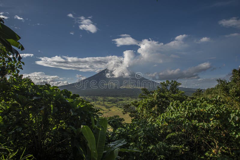 Mount Mayon Volcano in the Philippines Stock Image - Image of ...