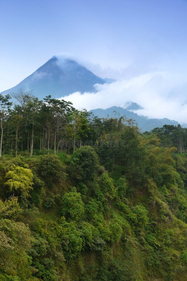 Mount Merapi stock image. Image of travel, mount, ancient - 16678203