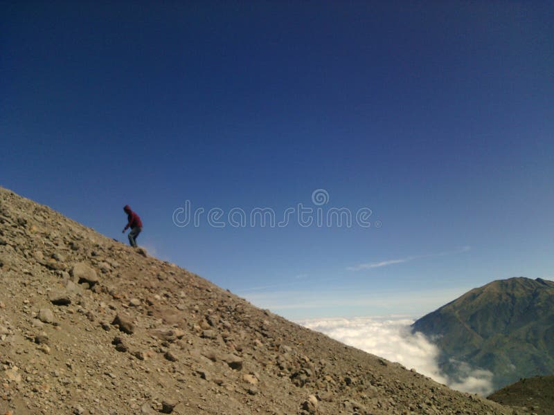 Mount Merapi Yogyakarta Central Java Editorial Stock Photo - Image of ...
