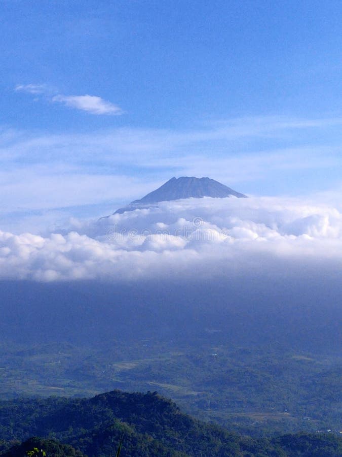 Mount Merbabu Indonesia stock image. Image of mount - 223499355