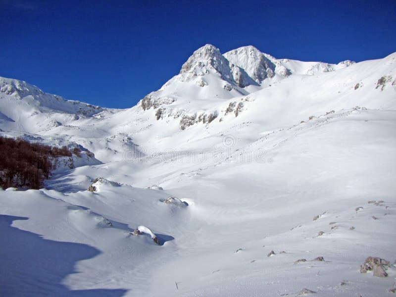 Mount meta stock photo. Image of snowshoes, hike, hiking - 105169558