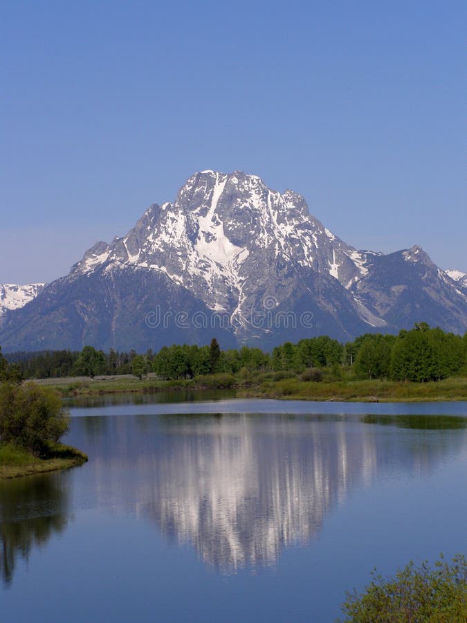 Mount Moran stock photo. Image of jacksons, water, park - 2726790