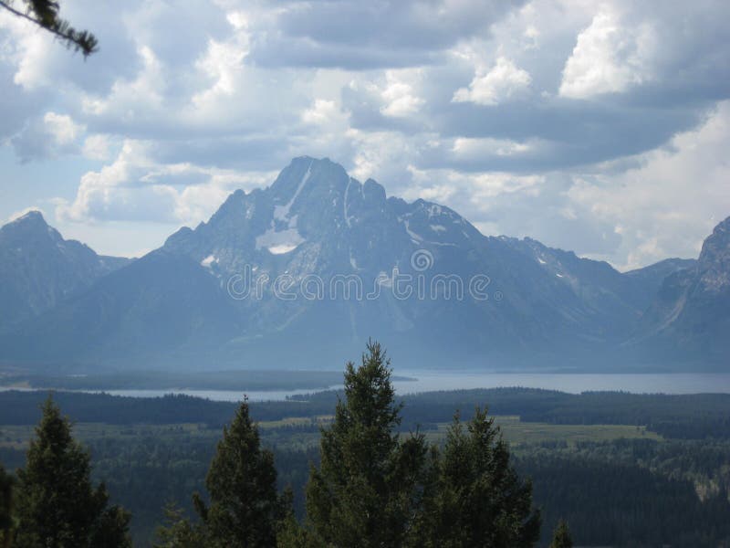 Mount Moran stock image. Image of protected, moran, landmark - 94828655