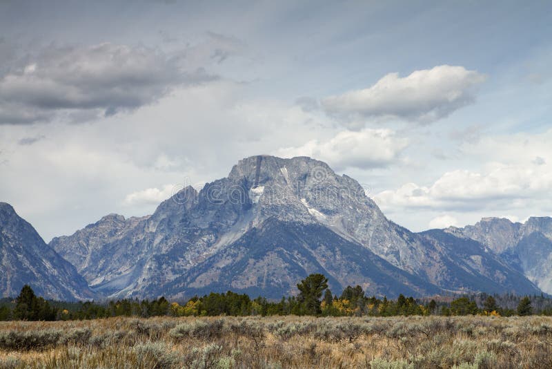 Mount Moran stock image. Image of grand, scenic, moran - 78755477