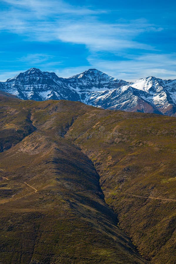 The Mount Mulhacen, the Highest Peak of the Sierra Nevada Mountain ...