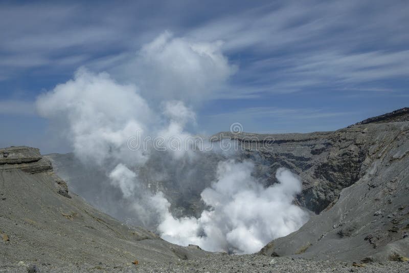 Mount Aso in Japan stock image. Image of japanese, colors - 276702685