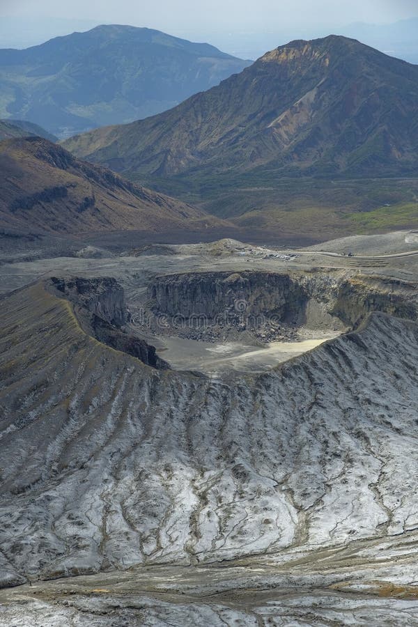 Mount Aso in Japan stock image. Image of kumamoto, japanese - 276702709