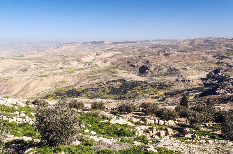 Basilica of Moses (Memorial of Moses), Mount Nebo, Jordan Stock Photo ...