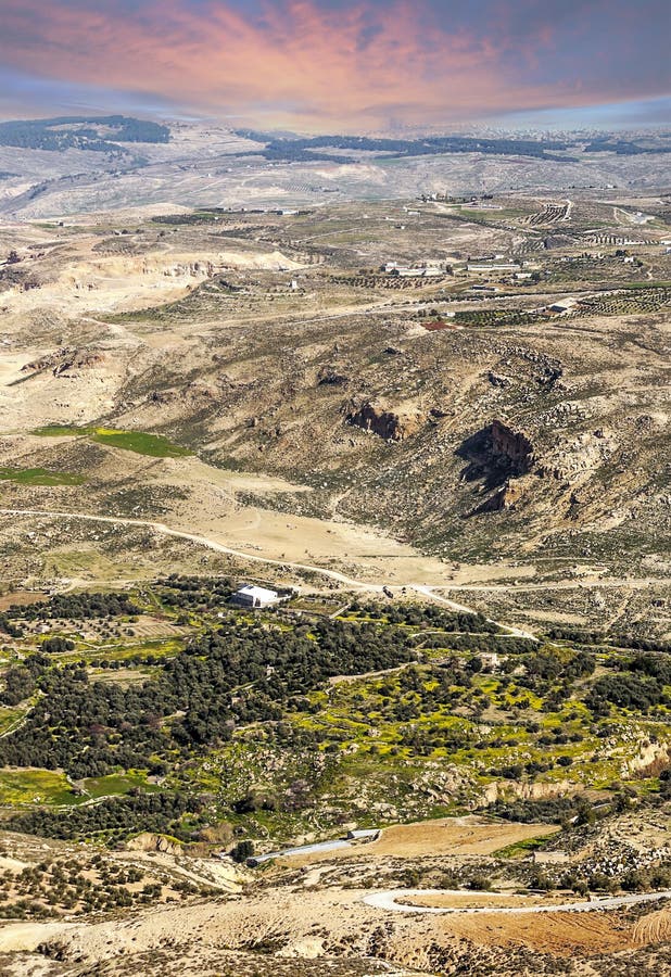 Mount Nebo at sunset stock image. Image of horizon, panorama - 239002585