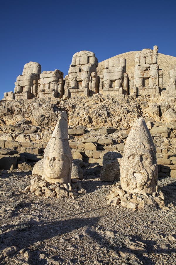 Mount Nemrut in Turkey. stock image. Image of colossal - 161364791
