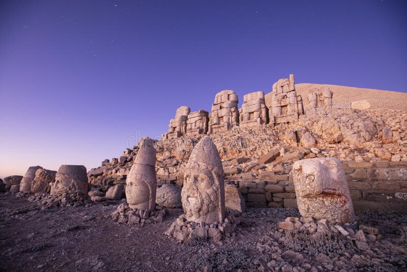 Mount Nemrut in Turkey. stock image. Image of apollo - 161370249