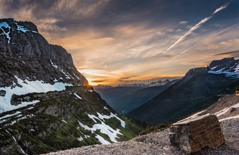 Mount Oberlin, Glacier National Park Stock Photo - Image of oberlin ...