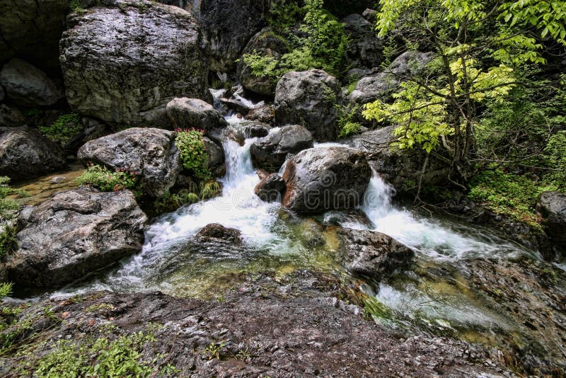 Mount Olympos Mountain Stream, Greece Stock Photo - Image of forest ...