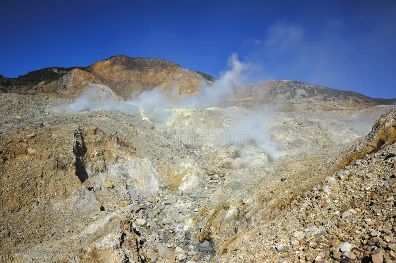 Mount Papandayan Volcanic Crater Stock Photo - Image of outdoors, blue ... Mount Papandayan Volcanic Crater Stock Photo - Image of outdoors, blue ...