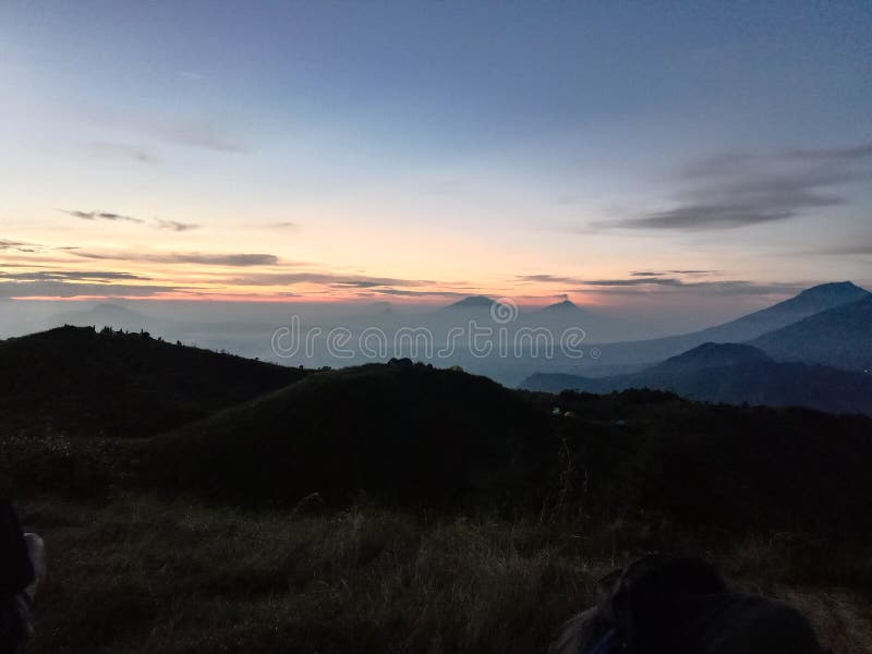 Mount prau stock image. Image of view, prau, prau01 - 222058467