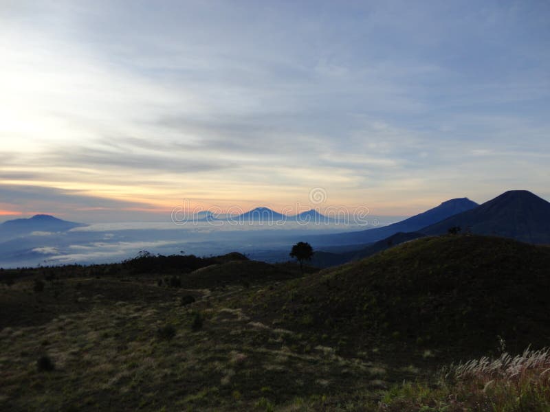 Mount Prau stock photo. Image of prau, view, java, central - 263283264
