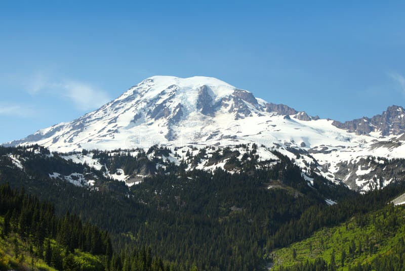 Mount Rainier stock image. Image of outdoor, dangerous - 47552755