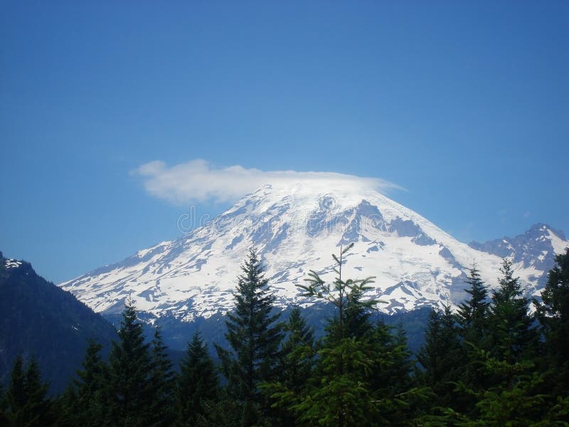 Mount Ranier stock image. Image of mountain, washington - 19739159