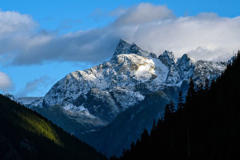 Mount Redoubt, Which is a Part of the Skagit Range Mountains, an Stock ...