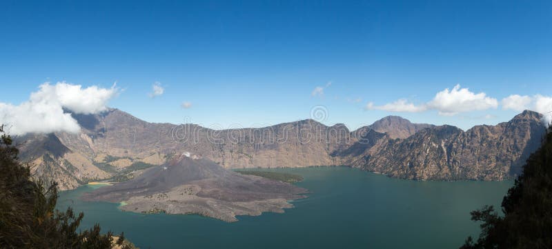 Mount Rinjani Top stock photo. Image of indonsia, n10k - 58714834