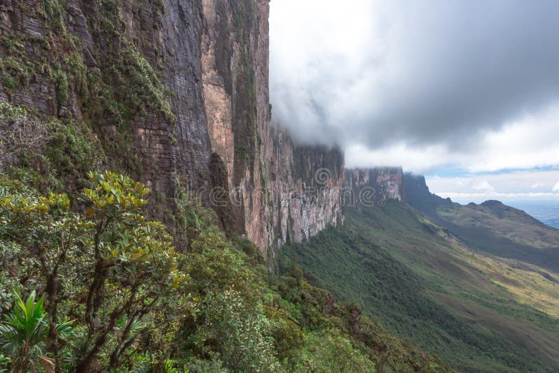 Trekking Mount Roraima stock image. Image of savannah - 103150129