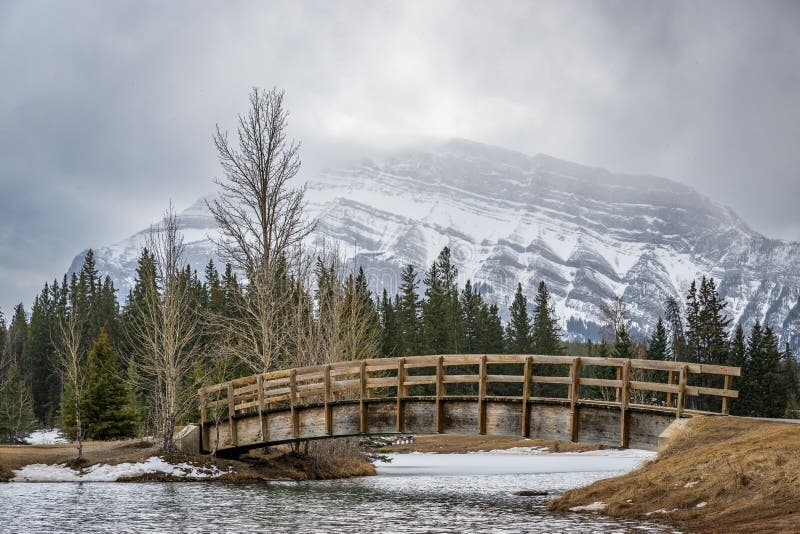 Mount Rundle in the Banff National Park Stock Image - Image of nature ...