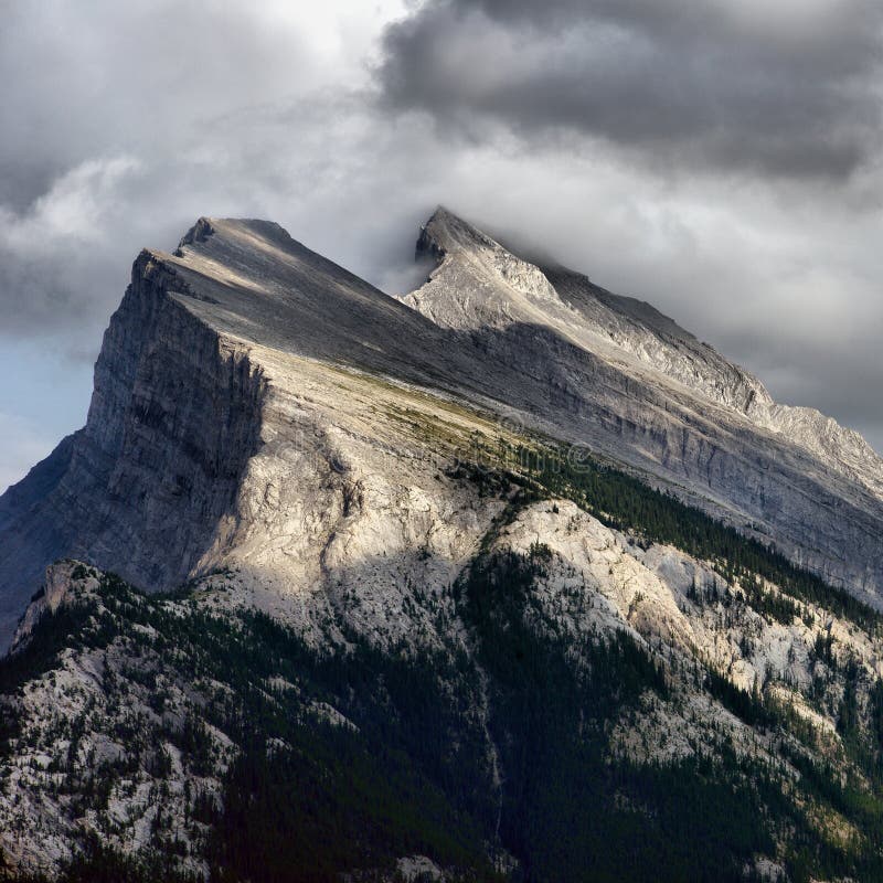 Mount Rundle stock image. Image of mount, tourism, mountain - 49004247