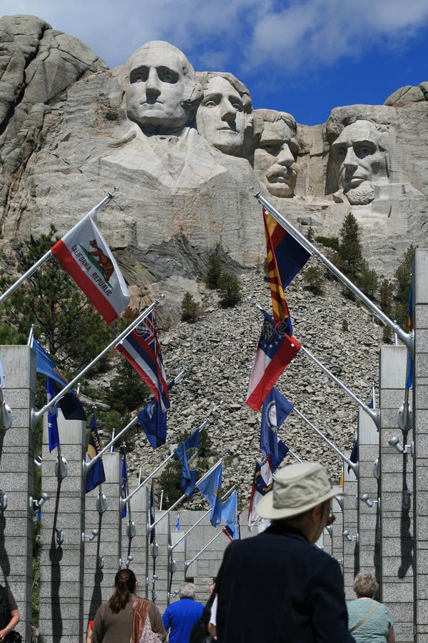 Mount Rushmore Memorial Niagara Fall Composite Editorial Stock Image ...